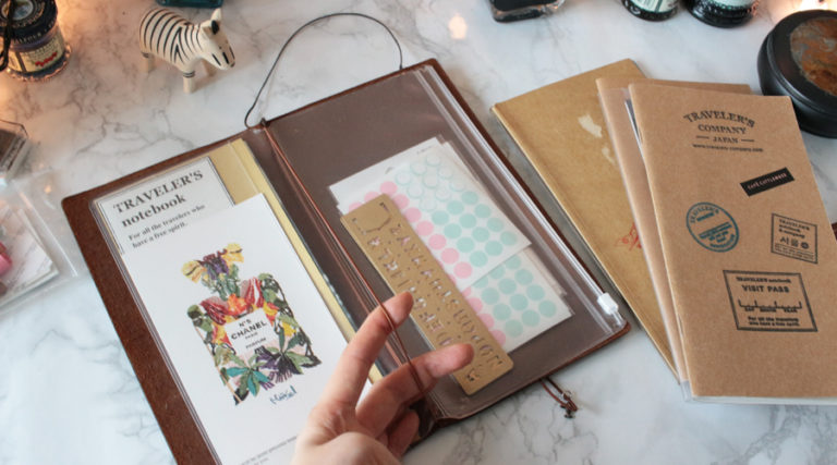 How I Set Up My Midori Traveler’s Notebook